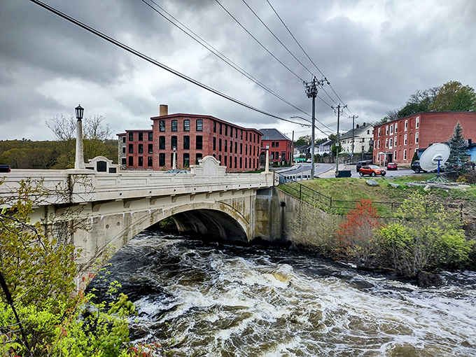 Putnam's charming bridge spans the rushing river below. Living here means enjoying natural beauty without the natural price inflation.