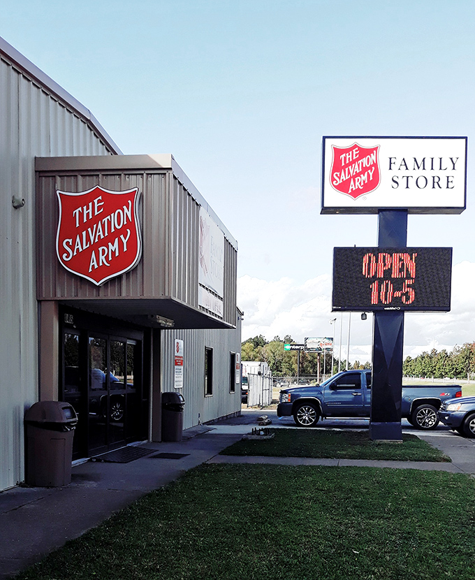 Salvation Army (Gulfport): "Green tags mean half-price treasures! This unassuming building houses deals that'll make your day." 