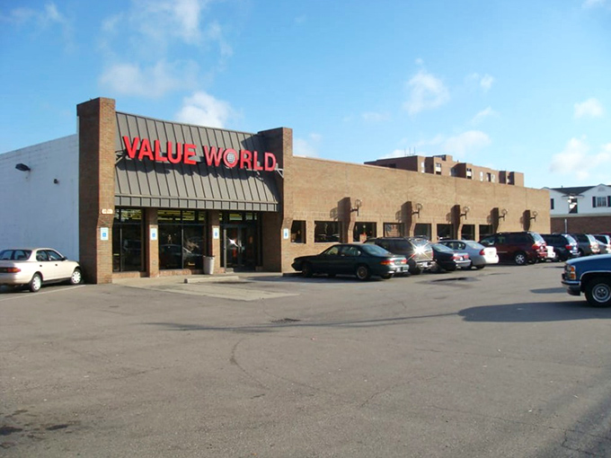 This Value World location might look serious from the outside, but inside it's a playground for bargain hunters.