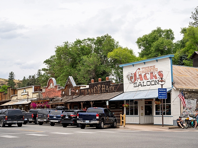 Winthrop: Saddle up for Old West authenticity! These rustic storefronts and wooden sidewalks practically beg you to don cowboy boots.