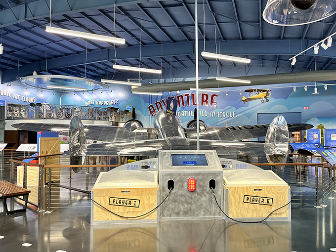 The Amelia Earhart Hangar Museum celebrates aviation history with interactive exhibits that make learning soar without your wallet taking flight.