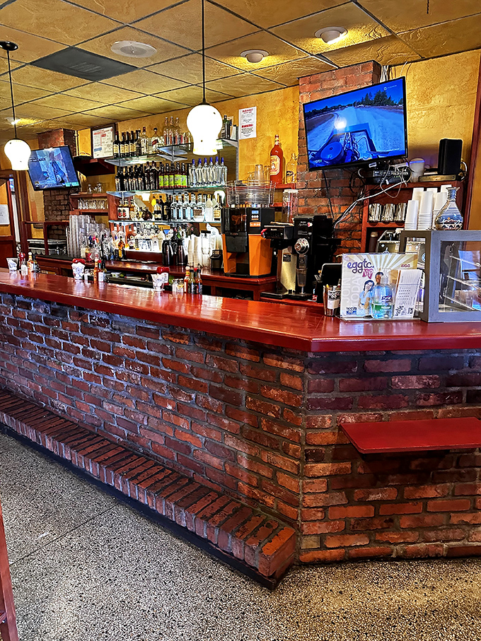 This brick-lined bar doesn't just serve drinks; it's command central for coffee perfection and brunch-time libations that make mornings better.