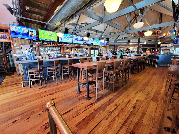 The bar at Nick's isn't just where drinks are served&mdash;it's command central for sports watching, story swapping, and seafood dreaming. 