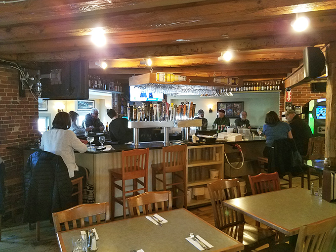 The bar area &ndash; where strangers become friends over shared plates and the mutual understanding that calories consumed while socializing don't count.