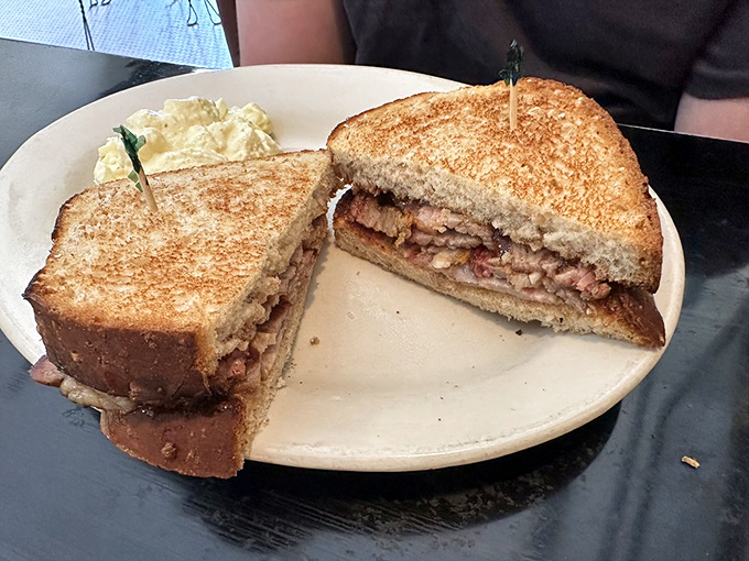 The brisket sandwich isn't just a meal&mdash;it's evidence that patience (hours of slow cooking) truly is a virtue worth waiting for.