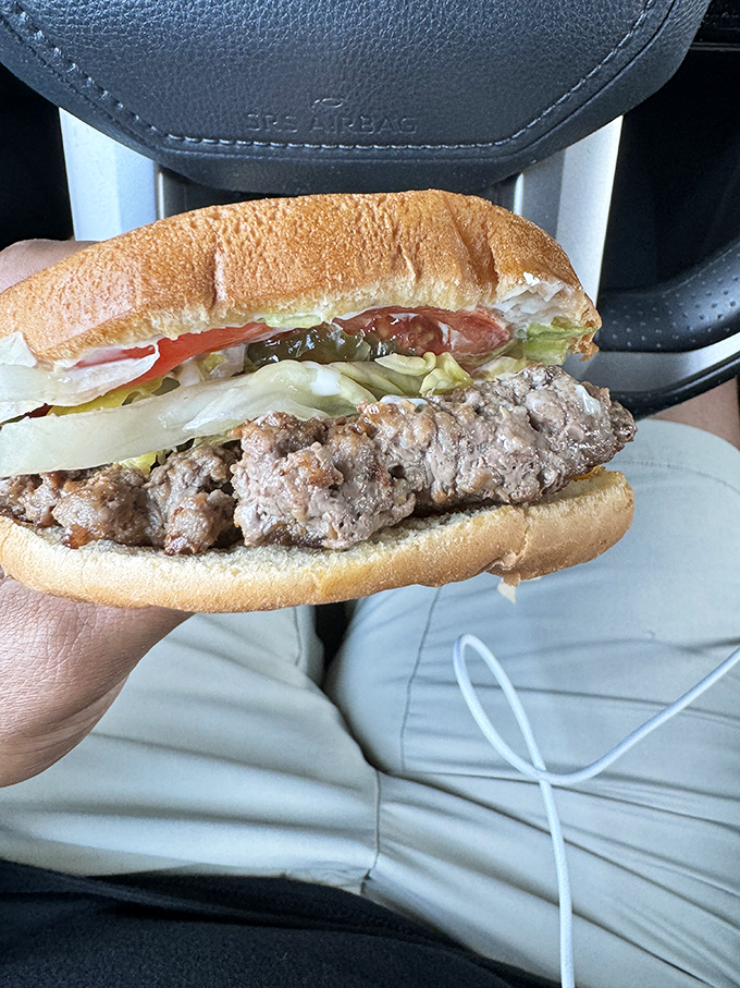 A sandwich philosopher once said, "The true measure of civilization is how they stack their burgers." Bailey's clearly understood the assignment.