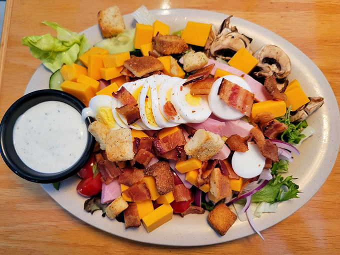 This chef salad didn't get the memo about salads being boring&mdash;it's showing up dressed to impress.