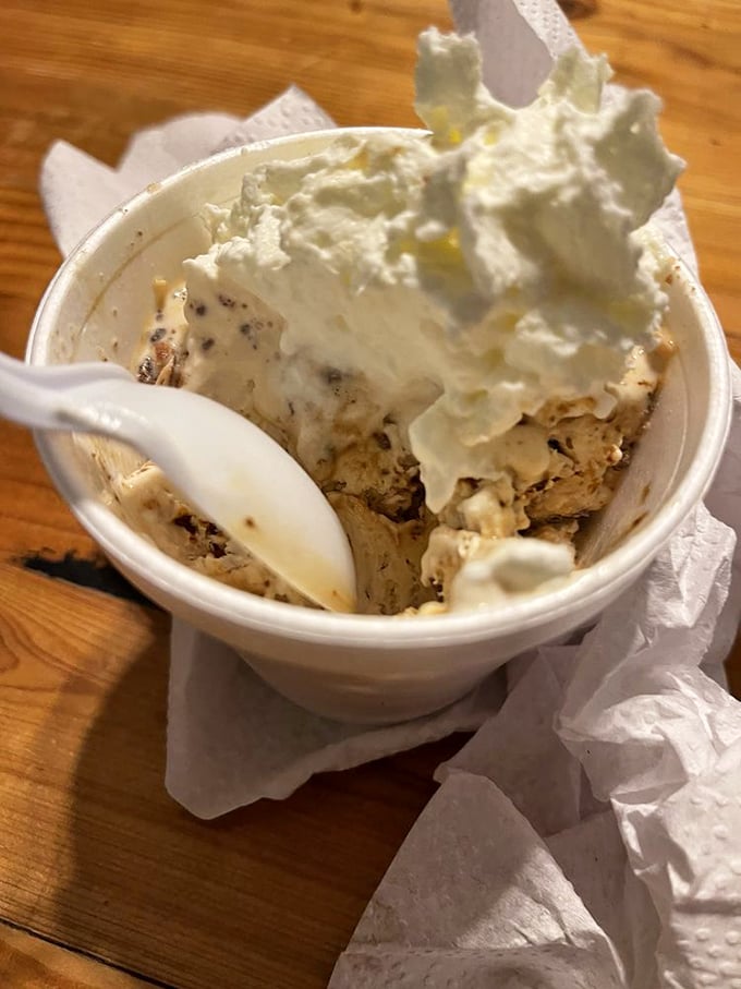 Coffee ice cream that could make Juan Valdez weep with joy. Dark, mysterious, and somehow both breakfast and dessert simultaneously.