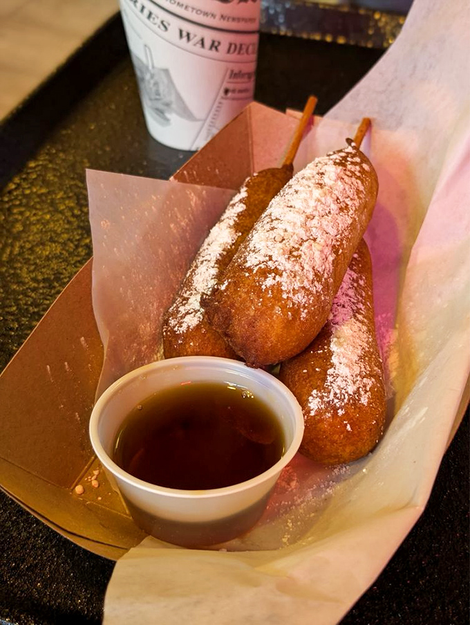 Breakfast sausages get the state fair treatment&mdash;dipped in pancake batter and fried to golden perfection. Portable breakfast joy on a stick.
