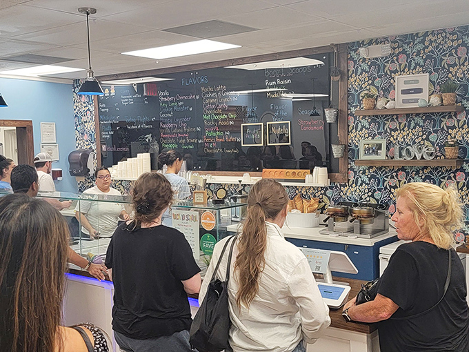 The line forms here for frozen happiness. Worth the wait every time.