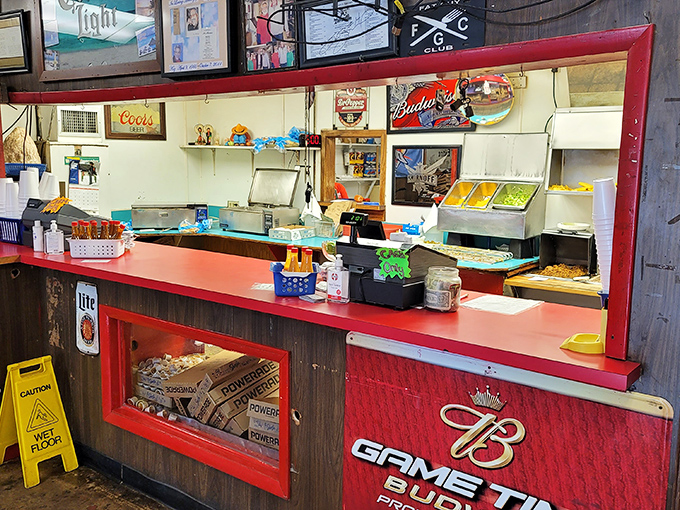 Behind this counter, magic happens. The open kitchen layout lets you watch as your Mexican food dreams become delicious reality.