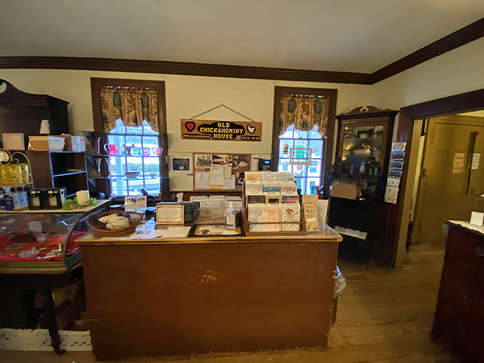 The heart of operations where countless orders for those legendary ham biscuits have been processed. Southern efficiency with colonial charm.