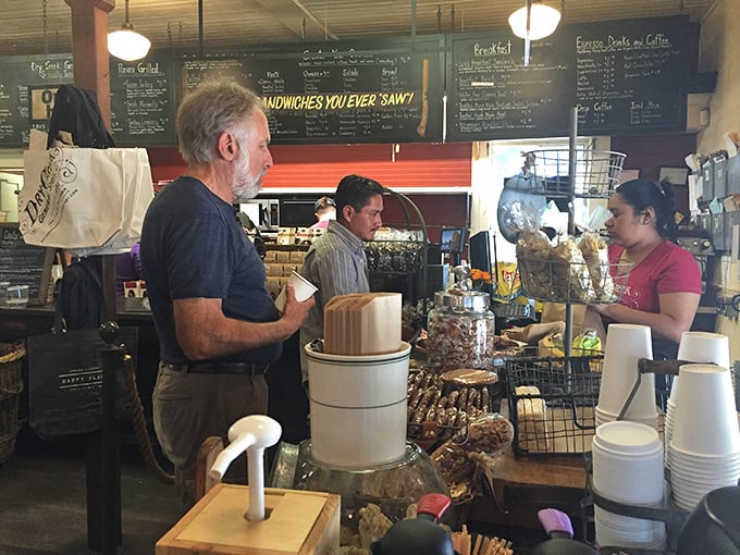 The chalkboard menu looms above like the food version of the Ten Commandments. "Thou shalt order the best sandwiches you ever saw."