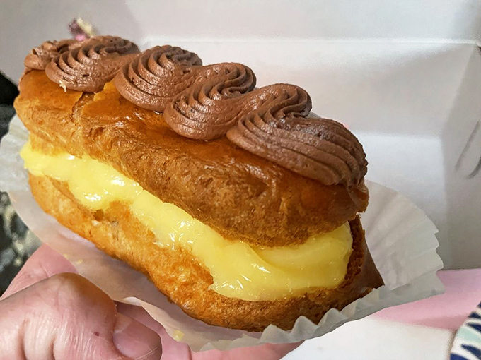 Not all heroes wear capes&mdash;some wear chocolate frosting. This &eacute;clair is what happens when custard dreams big and achieves its goals.