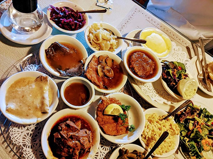 A feast fit for Bavarian royalty spread across the table. This sampler platter doesn't just offer variety&mdash;it offers a tour of Germany without the airfare.