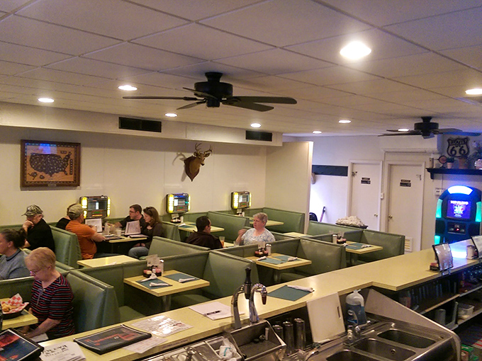 A dining room where conversations flow as freely as the coffee, and nobody's rushing you out the door to turn tables.