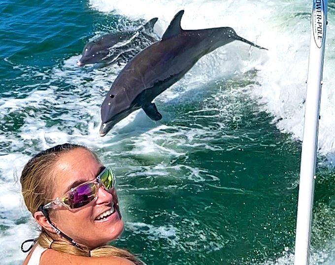 Dolphins: nature's reminder that there's always time for play. They're like aquatic golden retrievers with better swimming skills.