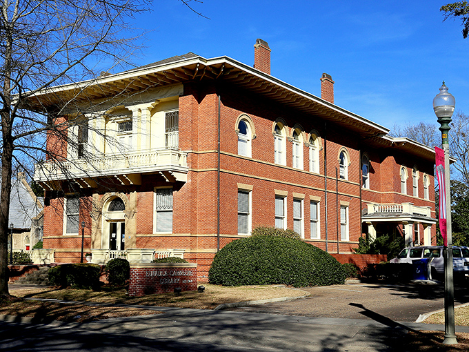 The Carnegie Library stands as a testament to Eufaula's commitment to education and culture, its brick facade housing generations of literary journeys.