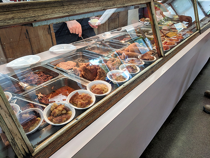 The cafeteria line&mdash;where life-changing decisions are made about fried chicken versus barbecue, and how many sides is too many sides.