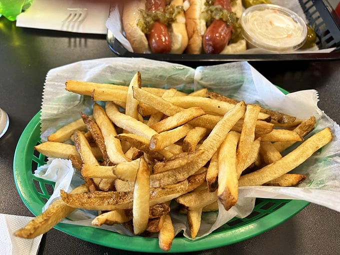 Golden, crispy fries that crackle with each bite - the perfect supporting actor to your deli sandwich superstar.