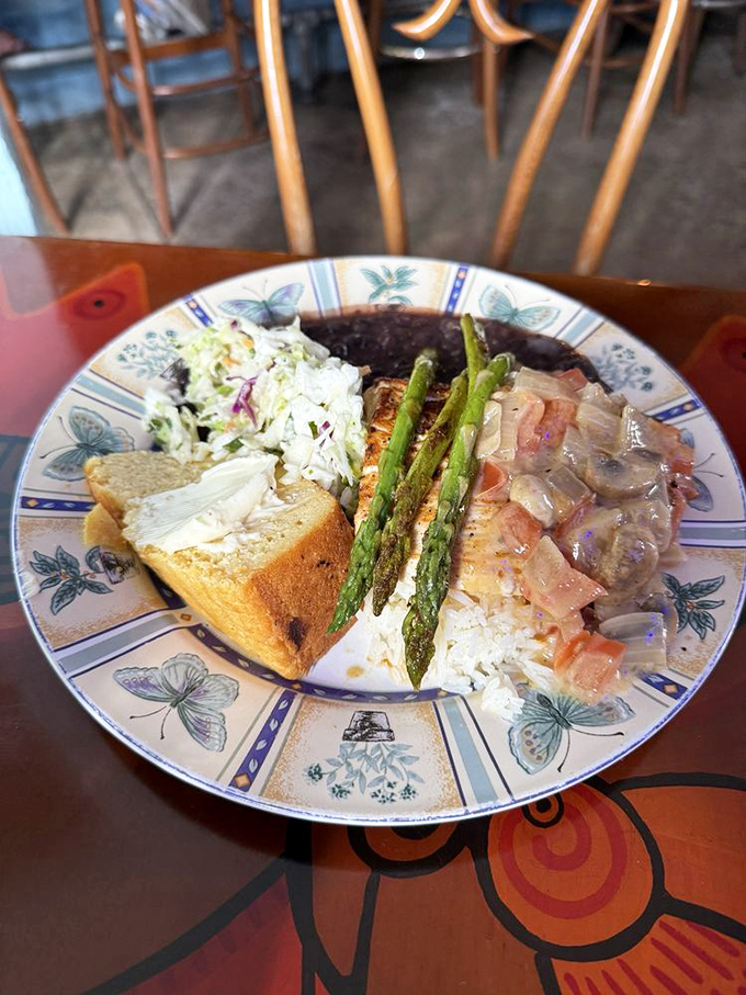 A plate that captures the essence of Key West: fresh fish, vibrant vegetables, and the feeling that life really is better near the ocean.