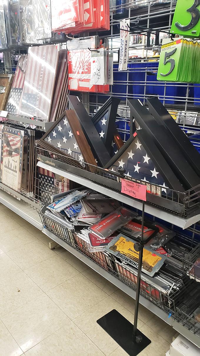 American pride on display. These flag-themed items let you decorate patriotically without pledging allegiance to high retail prices.