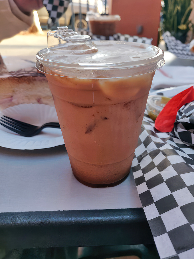 Horchata over ice &ndash; cinnamon-kissed rice milk that makes regular milk wonder why it never thought to be this interesting.