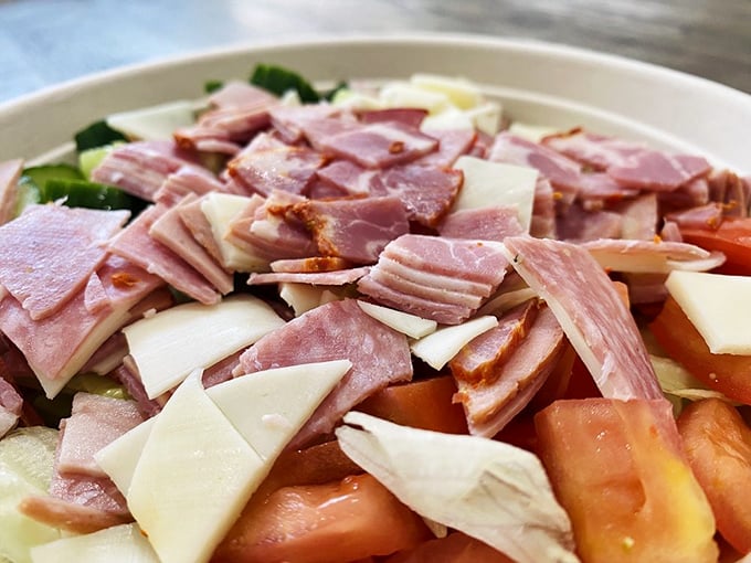 This Italian Market Salad proves that meat and cheese can play nicely with vegetables. A delicious compromise.
