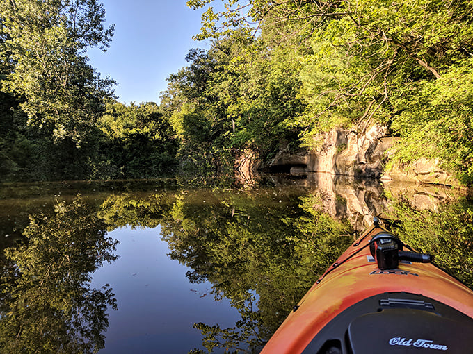 A peaceful moment on the Des Moines River. Kayaking here offers front-row seats to nature's greatest show&mdash;no tickets required.