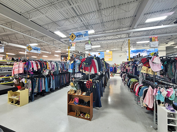 The kids' section: where tiny fashionistas-in-training can score name brands without breaking their piggy banks. Growth spurts, meet your match.