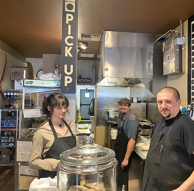Where sandwich magic happens. The kitchen crew works with the precision of surgeons and the creativity of jazz musicians. 