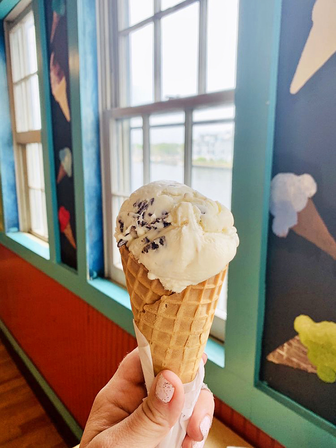 Ice cream with a view. The colorful interior walls tell Mystic's story while your taste buds write their own happy ending.