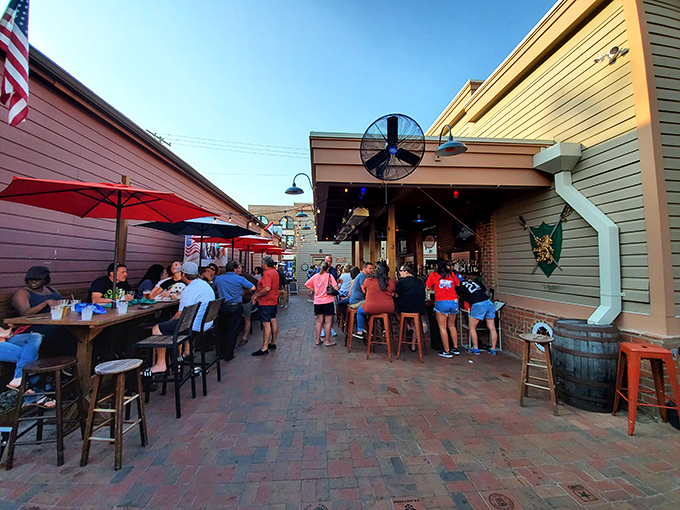 The outdoor patio&mdash;where vitamin D meets vitamin Delicious. Summer evenings were invented specifically for spaces like this.