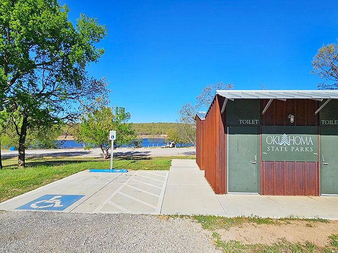 Clean facilities with a view? Now that's luxury camping. Oklahoma's state parks understand that comfort doesn't have to be complicated.
