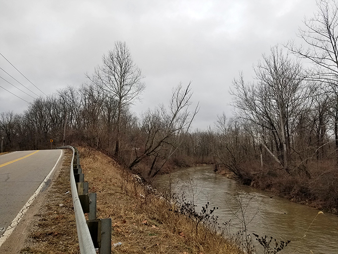 The muddy waters of White Lick Creek have witnessed countless visitors seeking thrills. This unassuming waterway plays a central role in several of the bridge's legends.