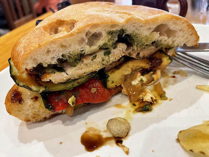 This roasted veggie sandwich isn't what vegetarians settle for&mdash;it's what carnivores secretly crave when nobody's watching.