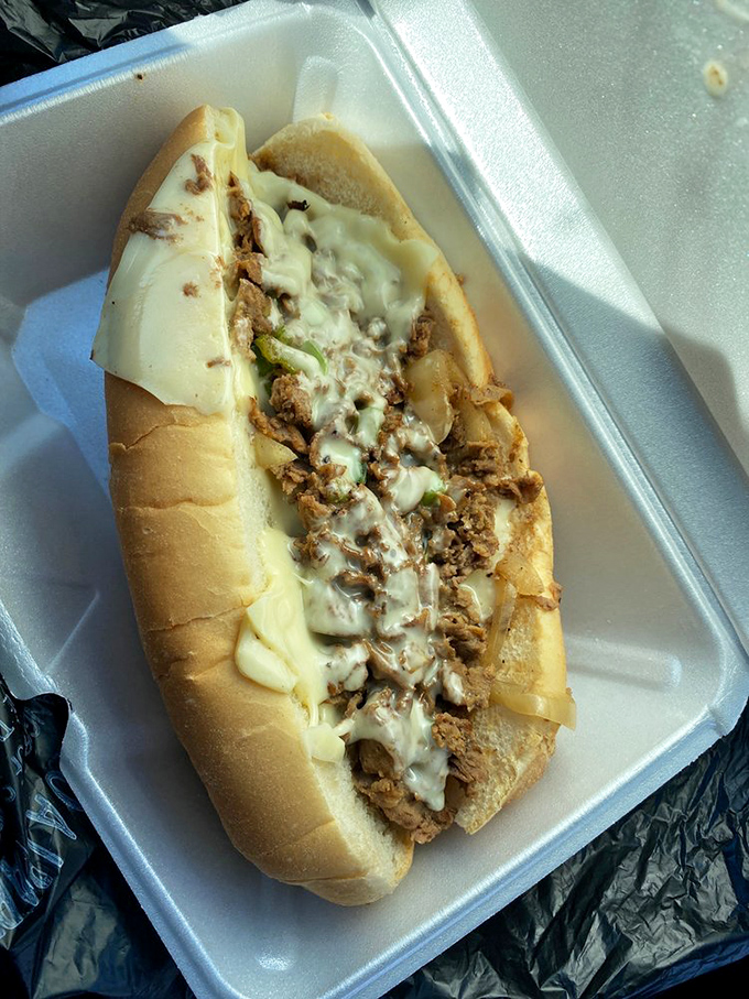 The Rock Island Philly&mdash;where thinly sliced beef, melted cheese, and fresh bread create a holy trinity of sandwich perfection.