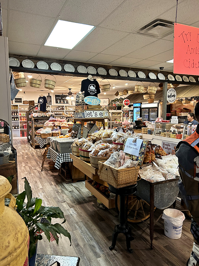 Not just a store but a treasure trove of handcrafted foods, where baskets overflow with goods that make excellent souvenirs or midnight snacks.