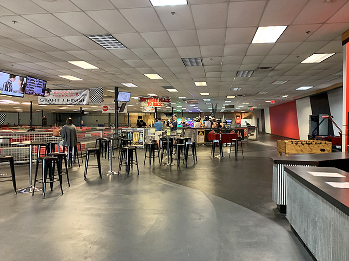 Strategic refueling station for racers between heats. Where tales of "I almost had you" are exchanged over cold drinks.