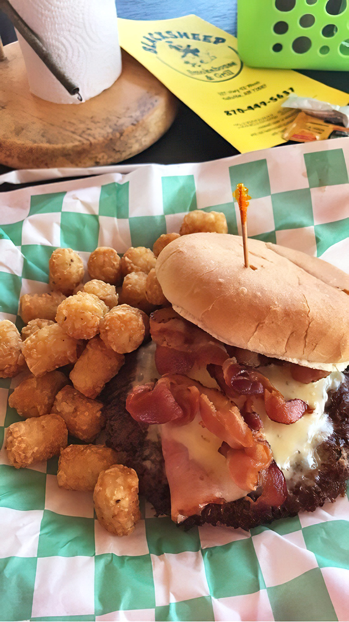 The Swiss Pig burger is what happens when bacon, beef, and cheese have a beautiful reunion on a perfectly toasted bun.