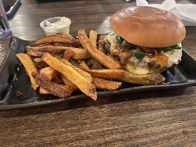 When a burger comes with a side of perfectly crispy fries, it's like getting Sonny AND Cher&mdash;the duo you didn't know you needed.