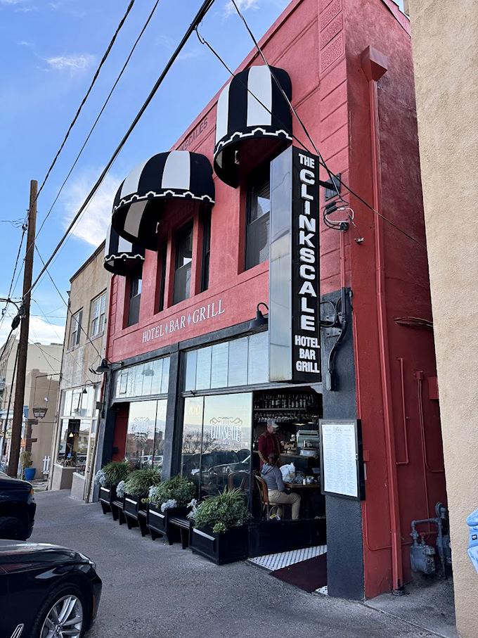 The Clinkscale's striking red exterior and classic awnings say "We take food seriously, but we're still fun at parties."