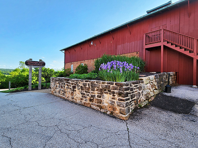 Stone walls, vibrant irises, and a red barn backdrop &ndash; Hermann's wineries offer Instagram-worthy scenes that taste even better than they look.