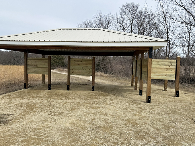Information central&mdash;where prairie novices become grassland aficionados. The perfect spot to catch your breath before the next hill.