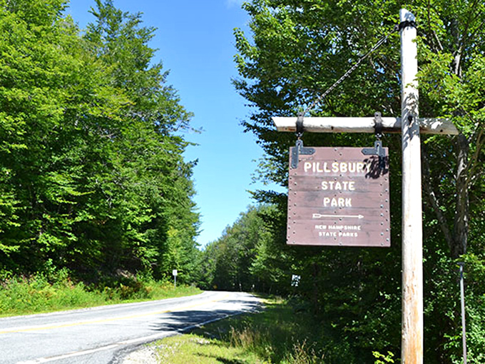 The most understated welcome sign for the most underrated state park. Like finding a Michelin-starred restaurant in a strip mall.