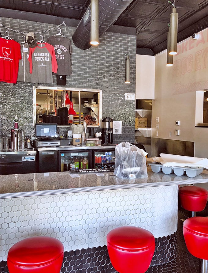 The bar area sports the kind of retro-cool vibe that makes you want to linger, even after your plate is clean and your coffee cup empty.