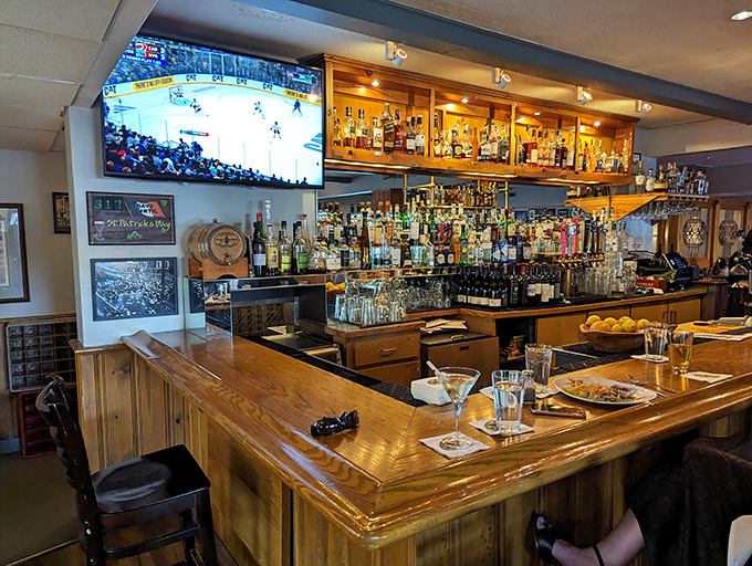 A bar stocked like a liquid library, with enough spirits to raise yours. The perfect spot to debate which Bend brewery reigns supreme. 