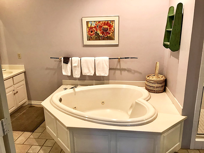 This isn't just a bathtub—it's your personal stress-dissolving sanctuary where Oklahoma's water apparently contains magic relaxation properties.