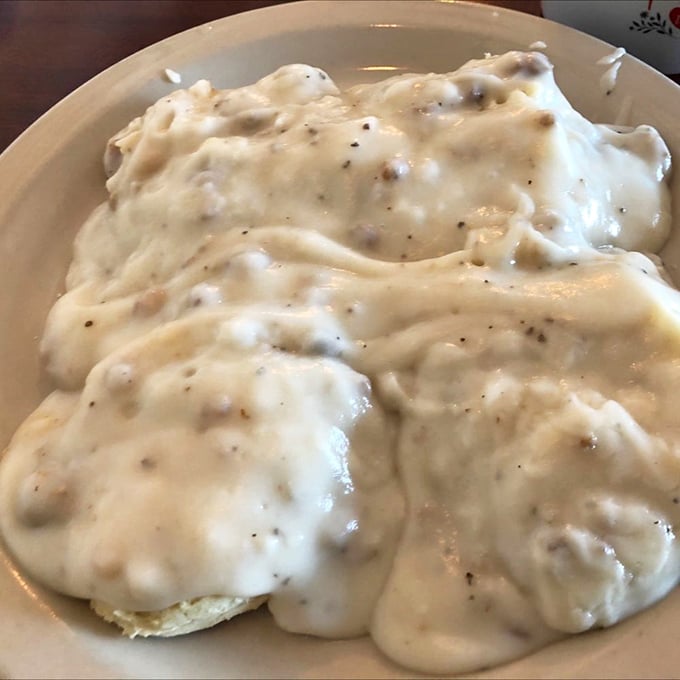 Not all heroes wear capes&mdash;some come in the form of flaky biscuits absolutely blanketed in sausage gravy speckled with black pepper like stars in a creamy sky.
