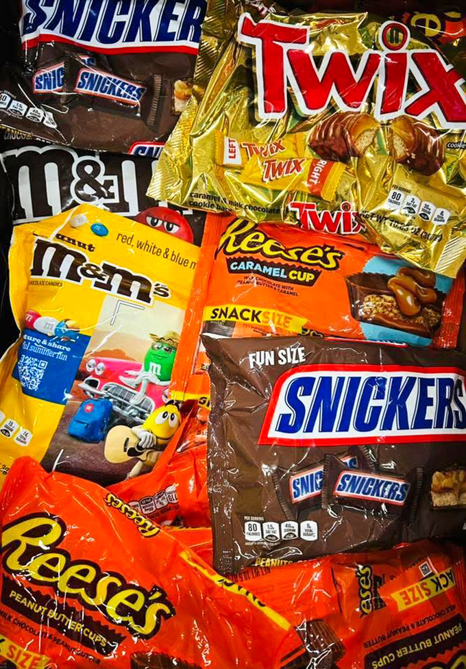 The chocolate motherlode—where diet plans go to die and "just one piece" becomes a laughable concept within seconds.